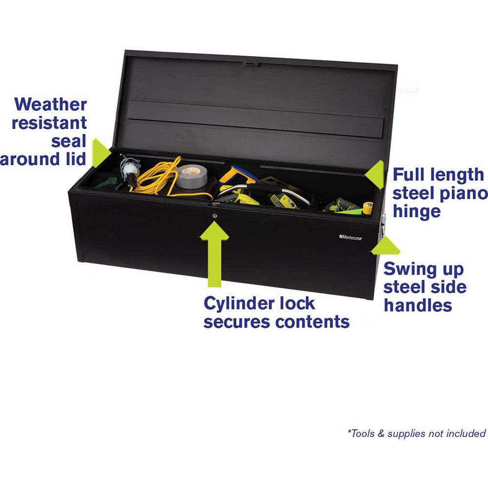 Montezuma - 47.28X17.24X14.25 BLK STL UTILITY BOX | MSC Direct