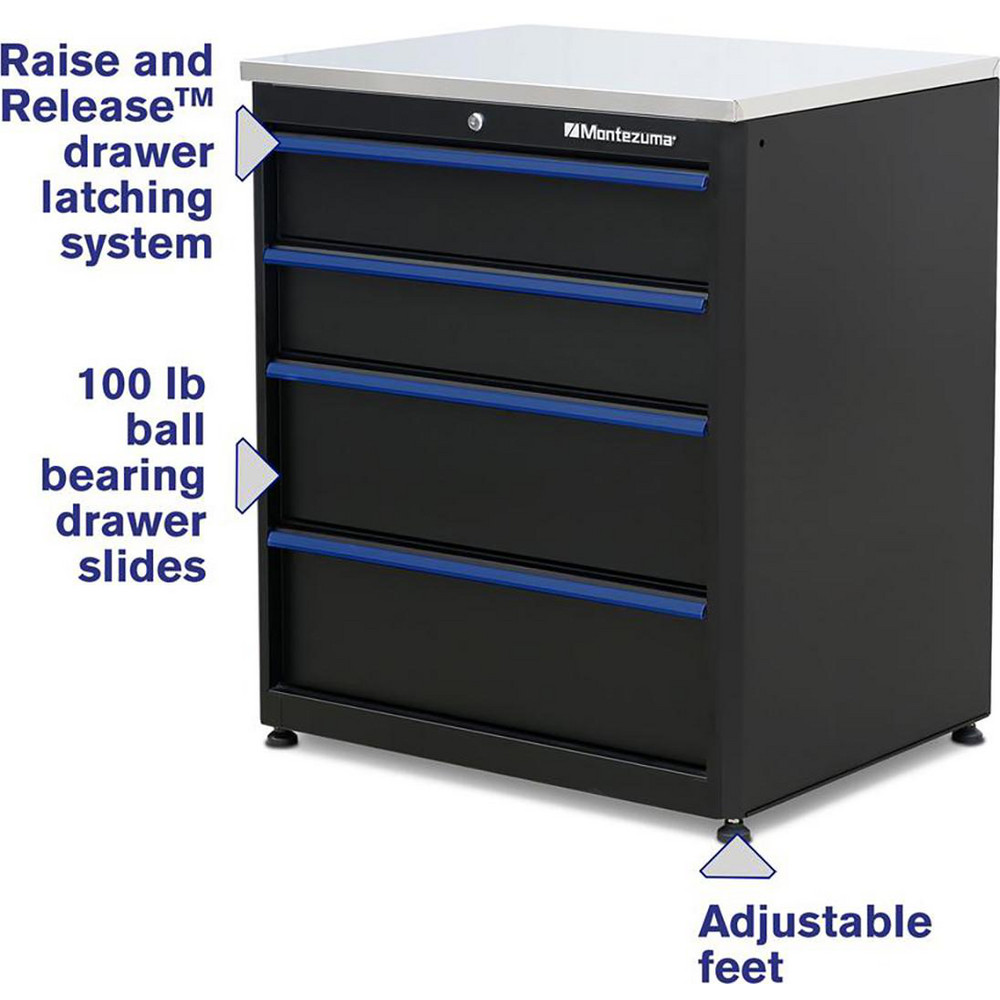 Montezuma - Steel Storage Cabinet: 30-1/2" Wide, 24-1/8" Deep, 34-3/4 ...