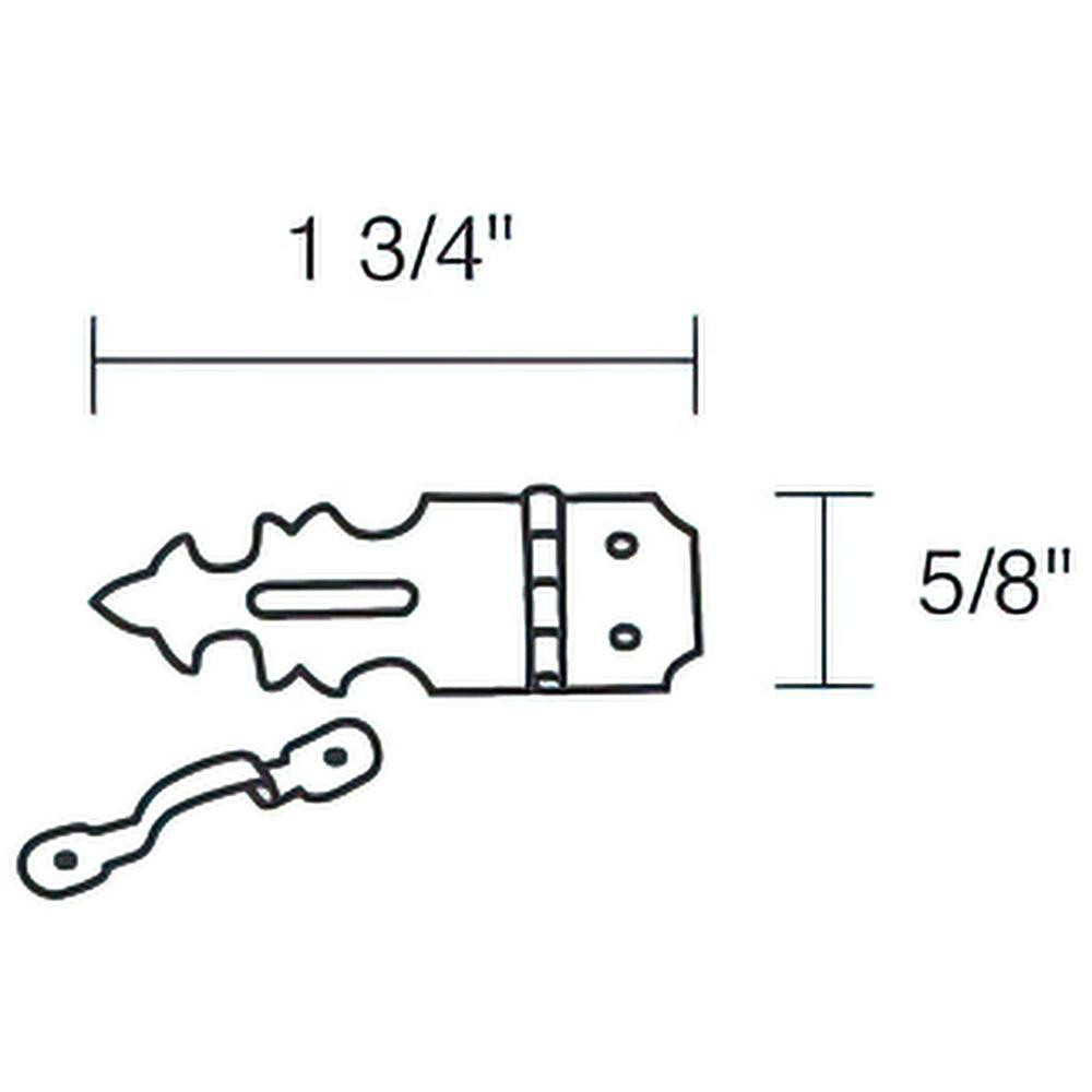 Onward - Hasps: Hasp Type: Conventional; Material: Solid Brass | MSC Direct