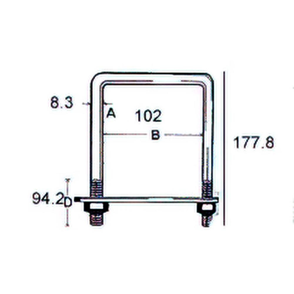 Onward - U Bolts & Guillotine Clamps: Mount Type: With Mount Plate ...