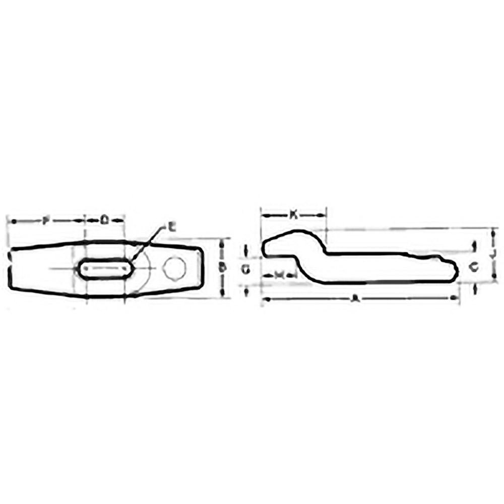 TE-CO - Gooseneck Clamps; Overall Length (mm): 4 in; Material: Steel ...