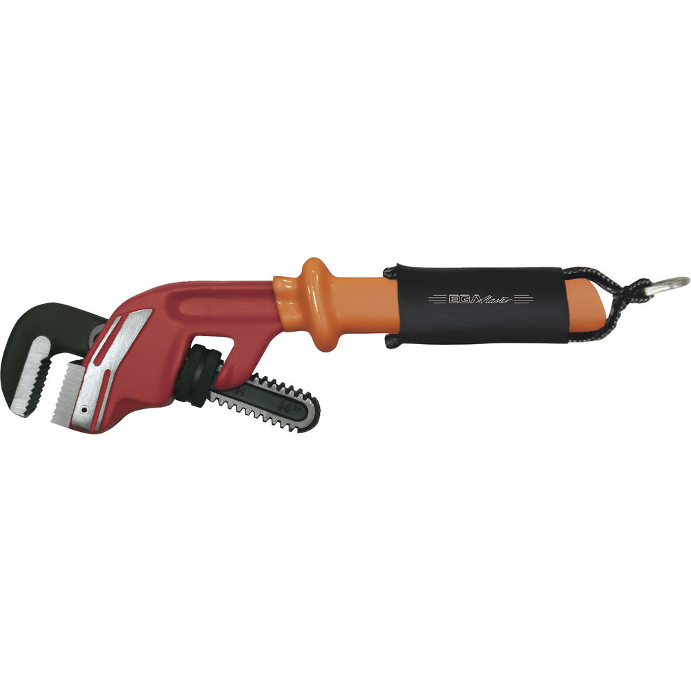 EGA Master - Heavy-Duty Offset Pipe Wrench: 2" Max, 10" OAL, Cast Iron ...