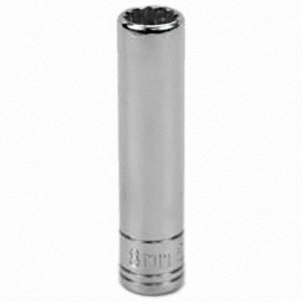 SK - Deep Hand Socket: 1/4" Drive, 8.00 mm Socket, 12-Point | MSC Direct
