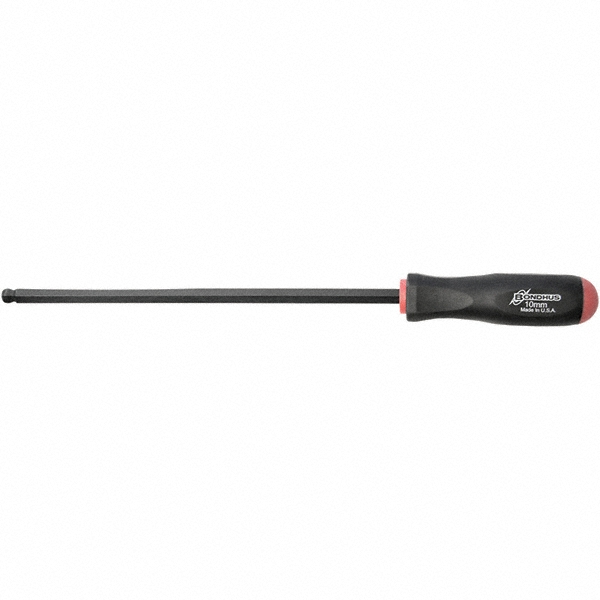 Bondhus - Ball End Hex Driver: 10.00 mm Hex, 15.0000" OAL, Ergonomic ...