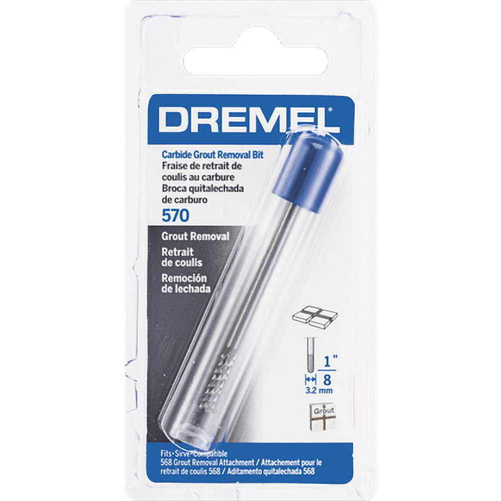Dremel - Abrasive Burr: 1/8" Cut Dia, Cylinder With Radius, Aluma Cut ...