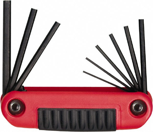 Eklind - 9 Piece Fold-Up Hex Key Set - 88944111 - MSC Industrial Supply