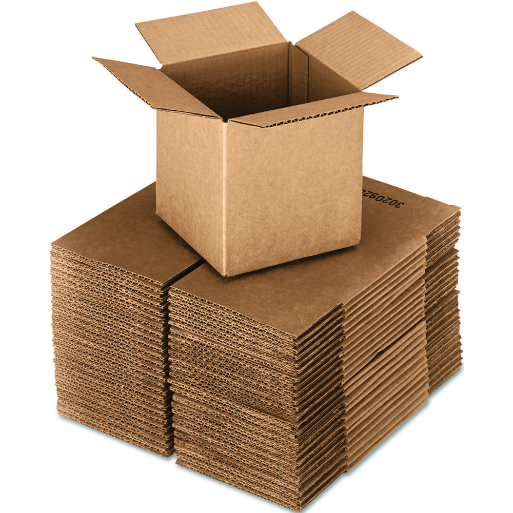 UNIVERSAL - 24X24X24"KRAFT 10/PK CORRUGATED SHIPPING BOX | MSC Direct