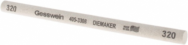 Value Collection - Round Polishing Stone: Aluminum Oxide, 3/8" Wide, 6 ...