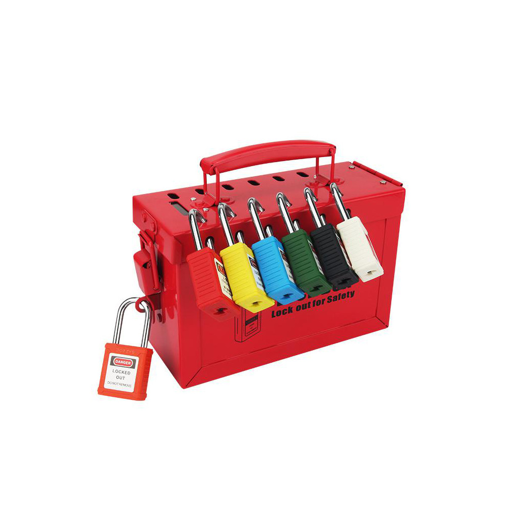 PRO-SAFE - Portable Group Lockout Box, 12 Padlocks Max | MSC Direct