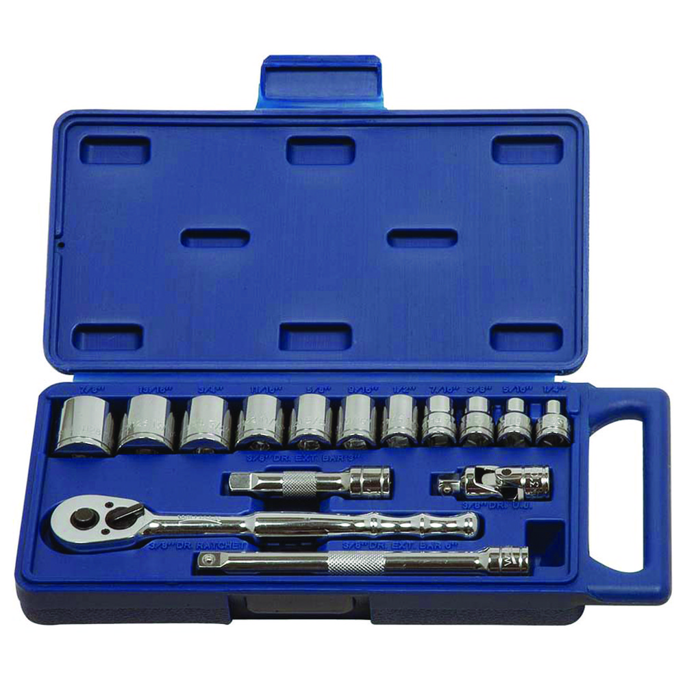 Williams - Socket Set: Socket Set, 15 Pc, 3/8" Drive | MSC Direct