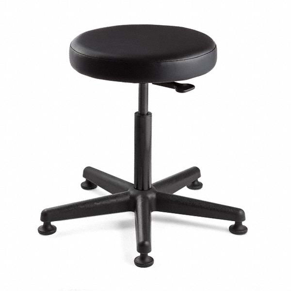 Bevco - Adjustable Backless Stool: Vinyl, 16" Seat Width, 16" Seat ...