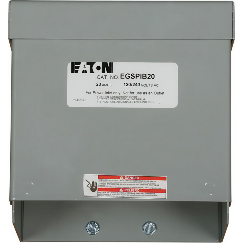Eaton Cutler-Hammer - 20A SGL PH-OPPOSITE PH POWER INLET BOX | MSC Direct