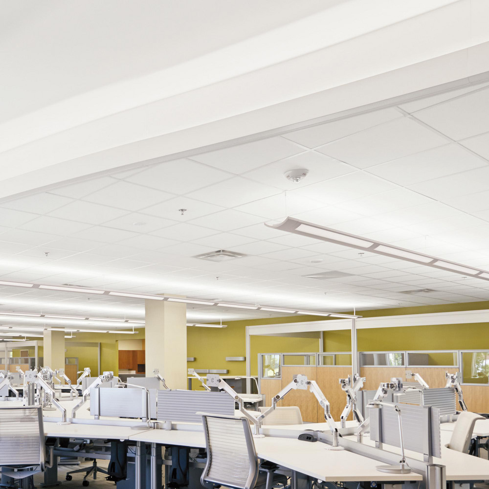 Armstrong World - Ceiling Tiles; Color: White; Material: Wet-Formed ...