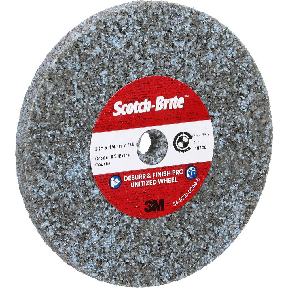 3M - Deburring Wheel: 3" Dia, Precision Shaped Ceramic | MSC Direct