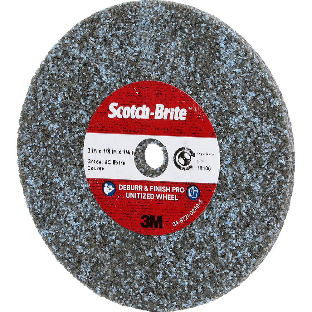 3M - Deburring Wheel: 3" Dia, Precision Shaped Ceramic | MSC Direct