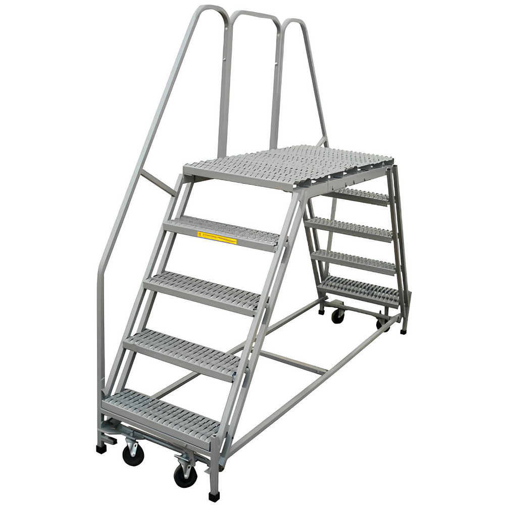 PW Platforms - 7-Step Steel Double Entry Work Platform: 500 lb Capacity ...
