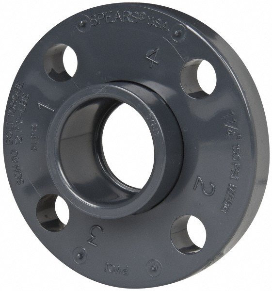 PRO SOURCE 1 1 4 Pipe 4 5 8 OD PVC Socket Pipe Flange 89492888