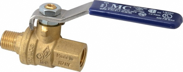 Midwest Control - 1/4" Pipe, Full Port, Brass UL, CSA, FM, NSF Approved ...