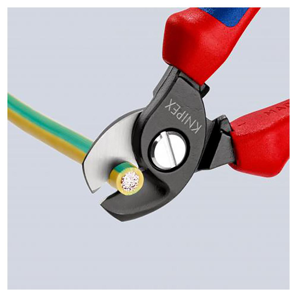 Knipex - Cable Cutter: 0.59" Capacity, 6-1/2" OAL | MSC Direct