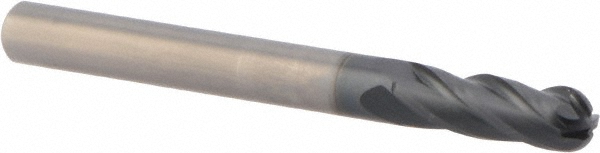 OSG - 6mm Diam, 19mm LOC, 4 Flute Solid Carbide Ball End Mill ...