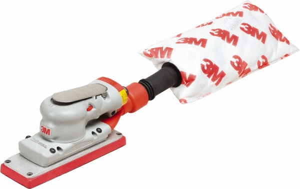 3M - Air Orbital Sander: Rectangular, 2-3/4 & 7-3/4" Pad, 10,000 OPM ...