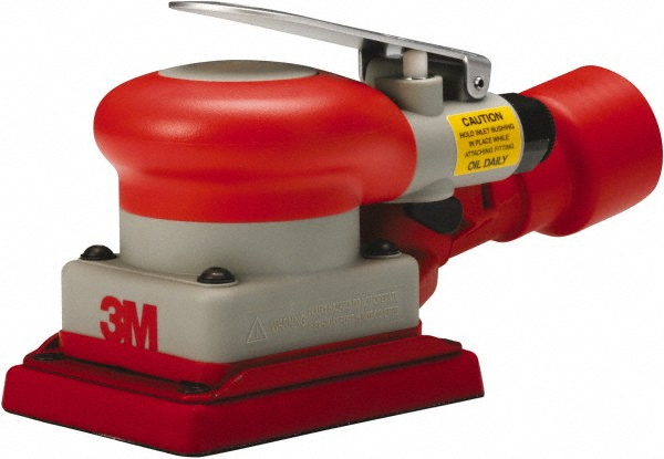 3M - Air Orbital Sander: Rectangular, 3 & 4" Pad, 10,000 OPM | MSC Direct