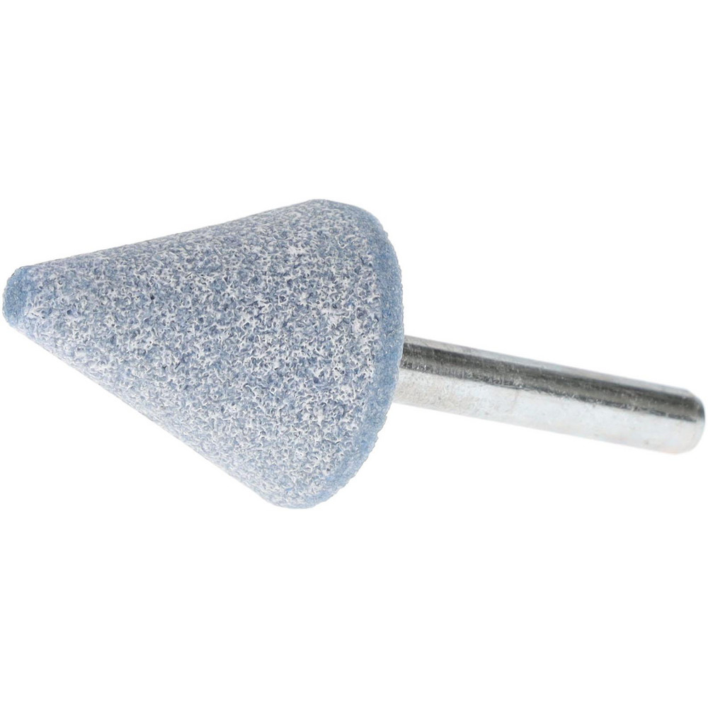 Tru-Maxx - Mounted Point: 1-1/4" Thick, 1/4" Shank Dia, A2, 60 Grit ...