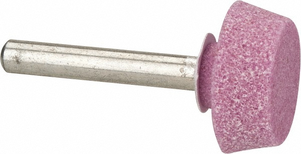 Tru-Maxx - Mounted Point: 3/8" Thick, 1/4" Shank Dia, A35, 60 Grit, Medium | MSC Direct