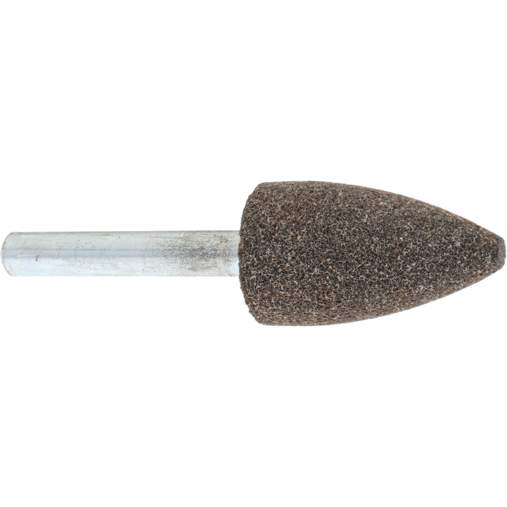 Tru-Maxx - Mounted Point: 1-1/4" Thick, 1/4" Shank Dia, A12, 60 Grit ...