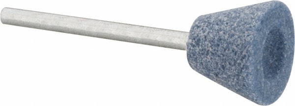 Tru-Maxx - Mounted Point: 1/2" Thick, 1/8" Shank Dia, B102, 60 Grit, Medium | MSC Direct