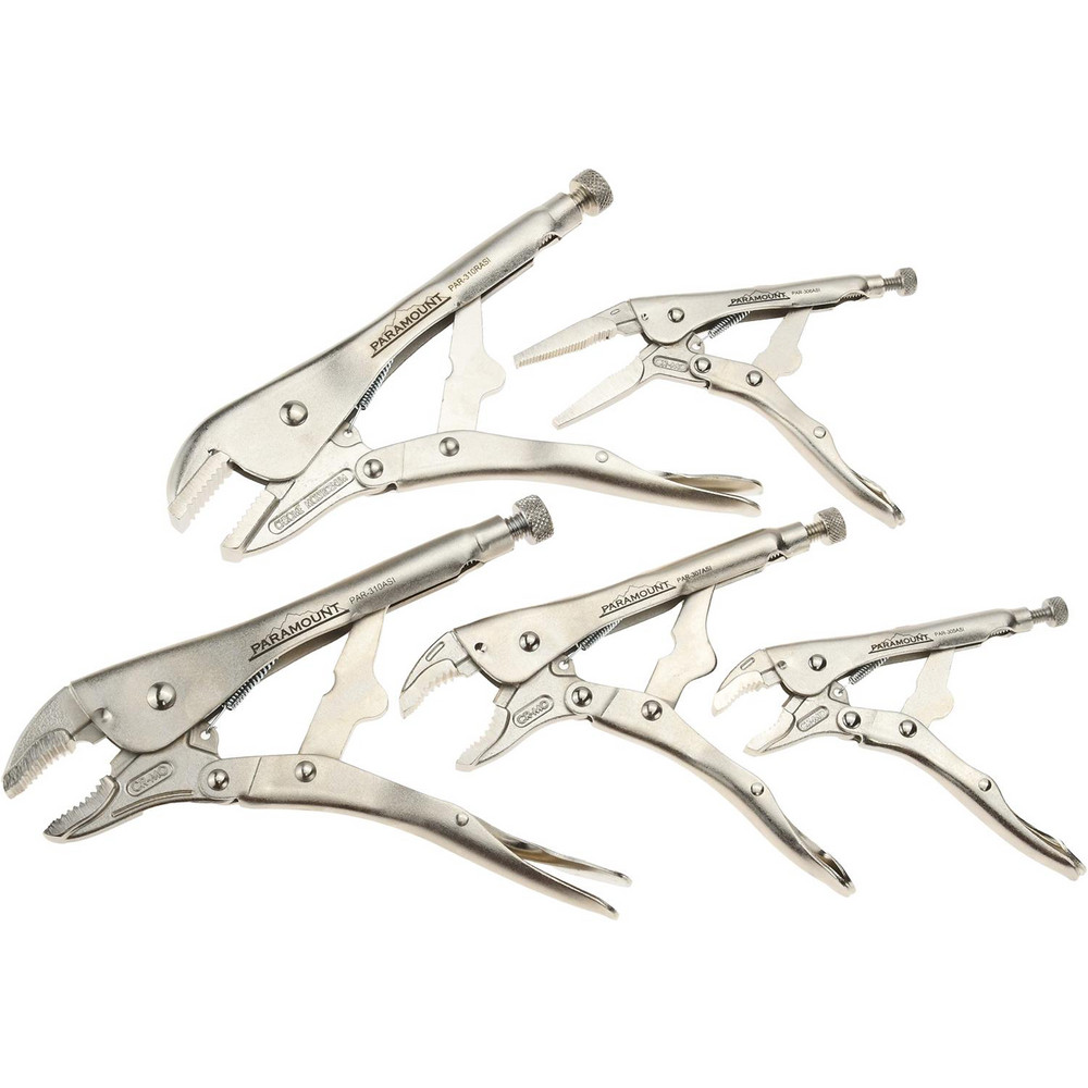 Paramount - Plier Set: 5 Pc, Locking Pliers | MSC Direct