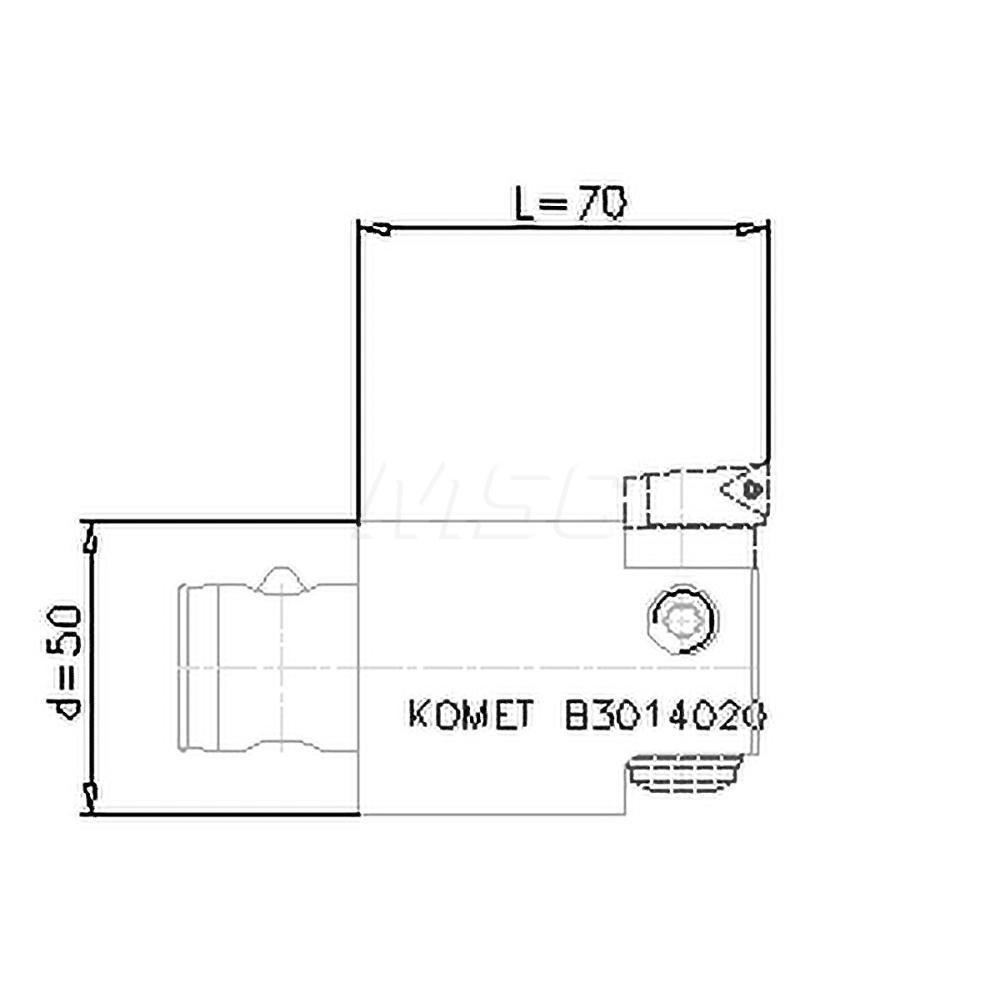 Komet - Boring Head: 50 mm Body Dia, Manual | MSC Direct
