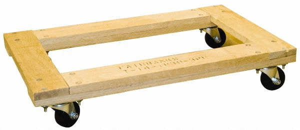 Fairbanks - Flush Open Frame Dolly: Hardwood Top | MSC Direct