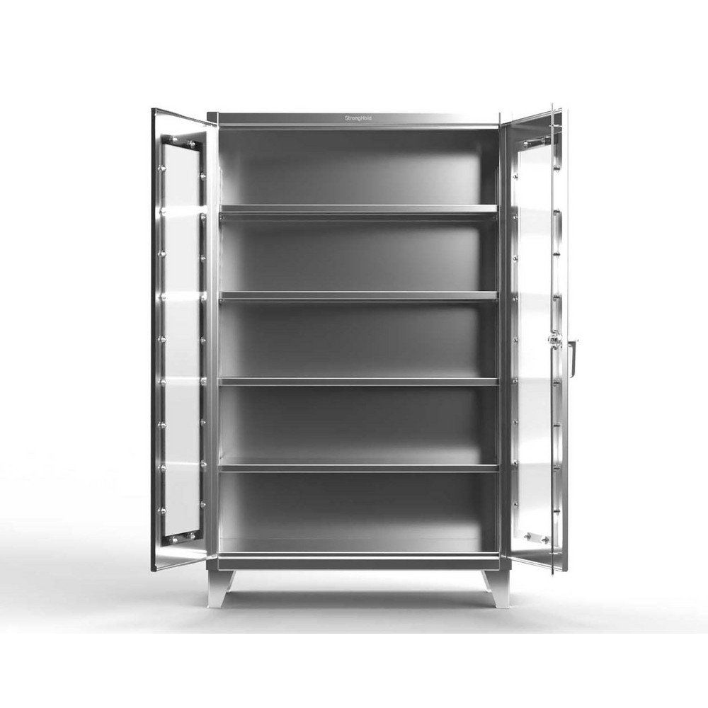 Strong Hold - Stainless Steel Visible Cabinet: 48" Wide, 24" Deep, 66 ...