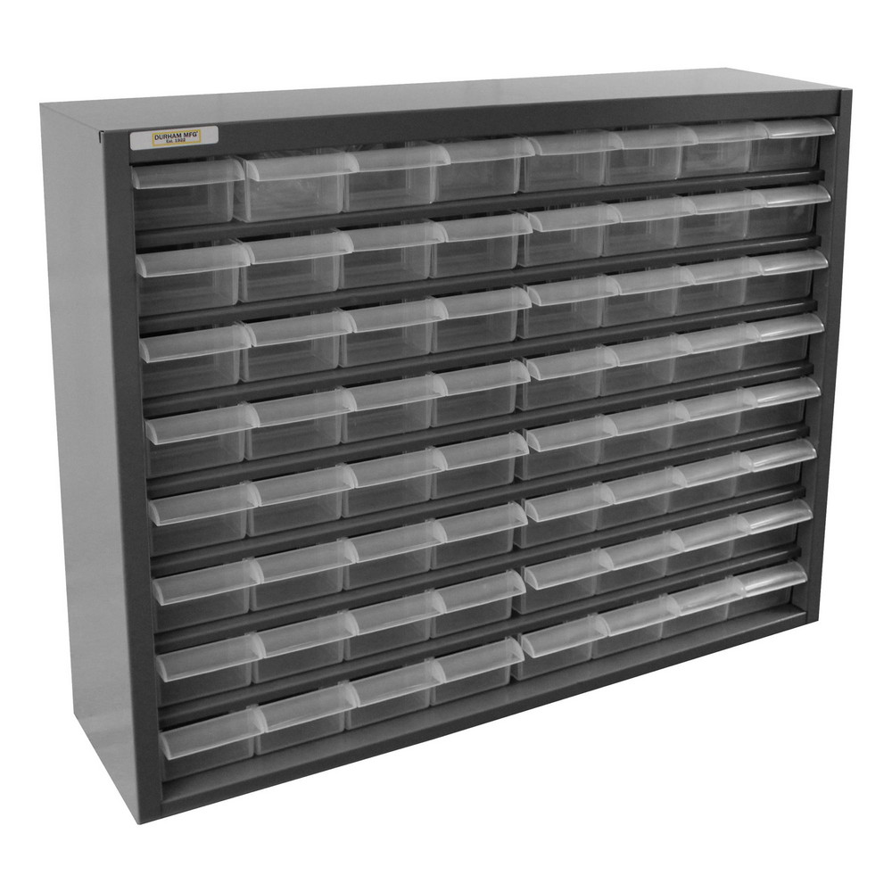 Durham - 64 Drawer, Small Parts Steel Storage Cabinet w/Plastic Drawers ...