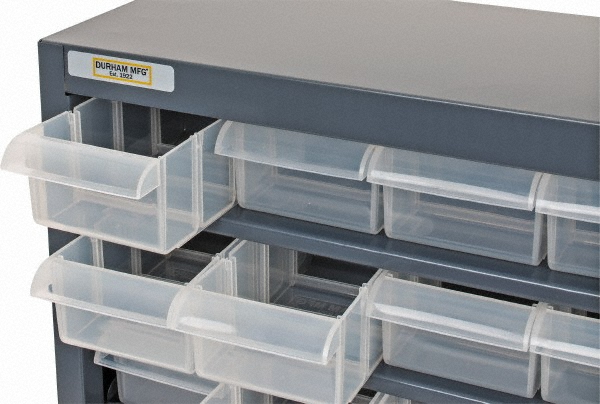Durham - 64 Drawer, Small Parts Steel Storage Cabinet w/Plastic Drawers ...