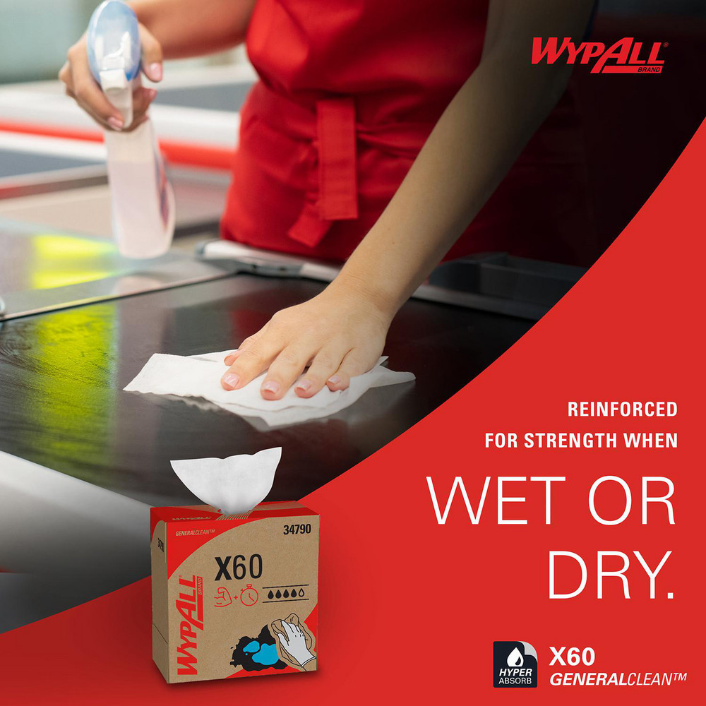 WypAll - GeneralClean™ x60 Multi-Task Cleaning Cloths (34790), Pop-Up ...