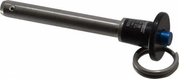 Jergens - Push-Button Quick-Release Pin: Button Handle, 5/16" Pin Dia ...