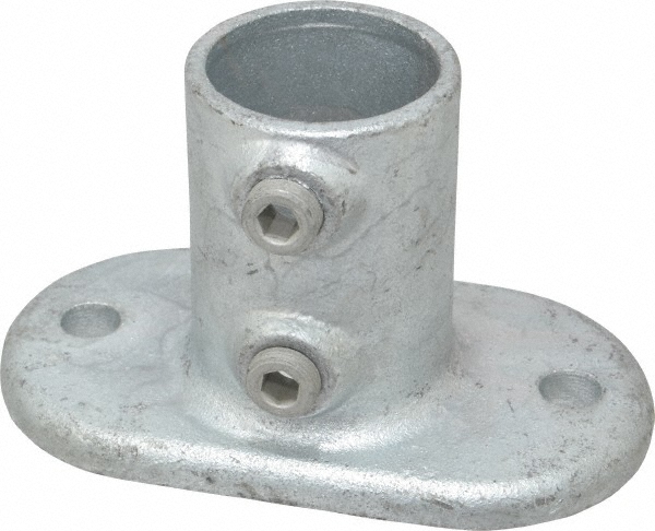 Kee - 1-1/2" Pipe, Railing Flange, Malleable Iron Flange Pipe Rail ...