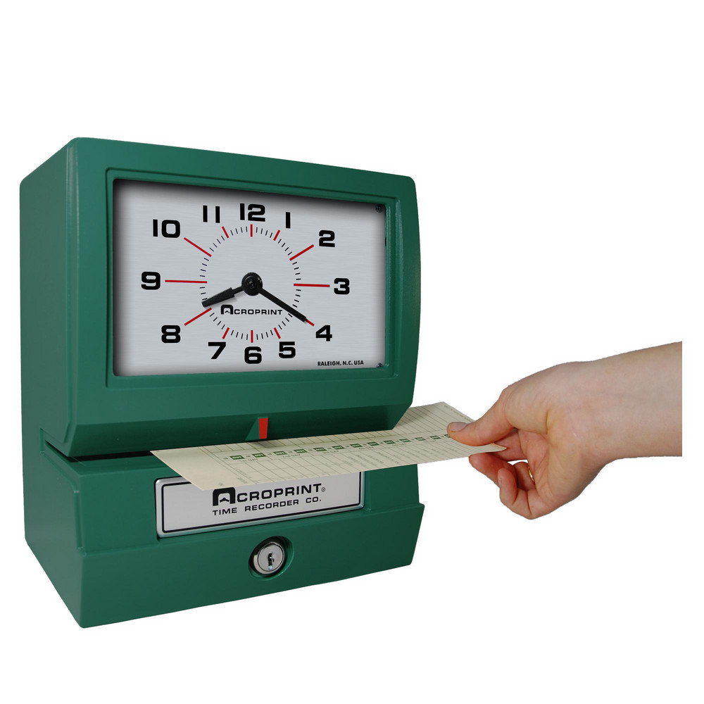 Acroprint Time Recorder - Time Clocks & Time Recorders; Power Source ...