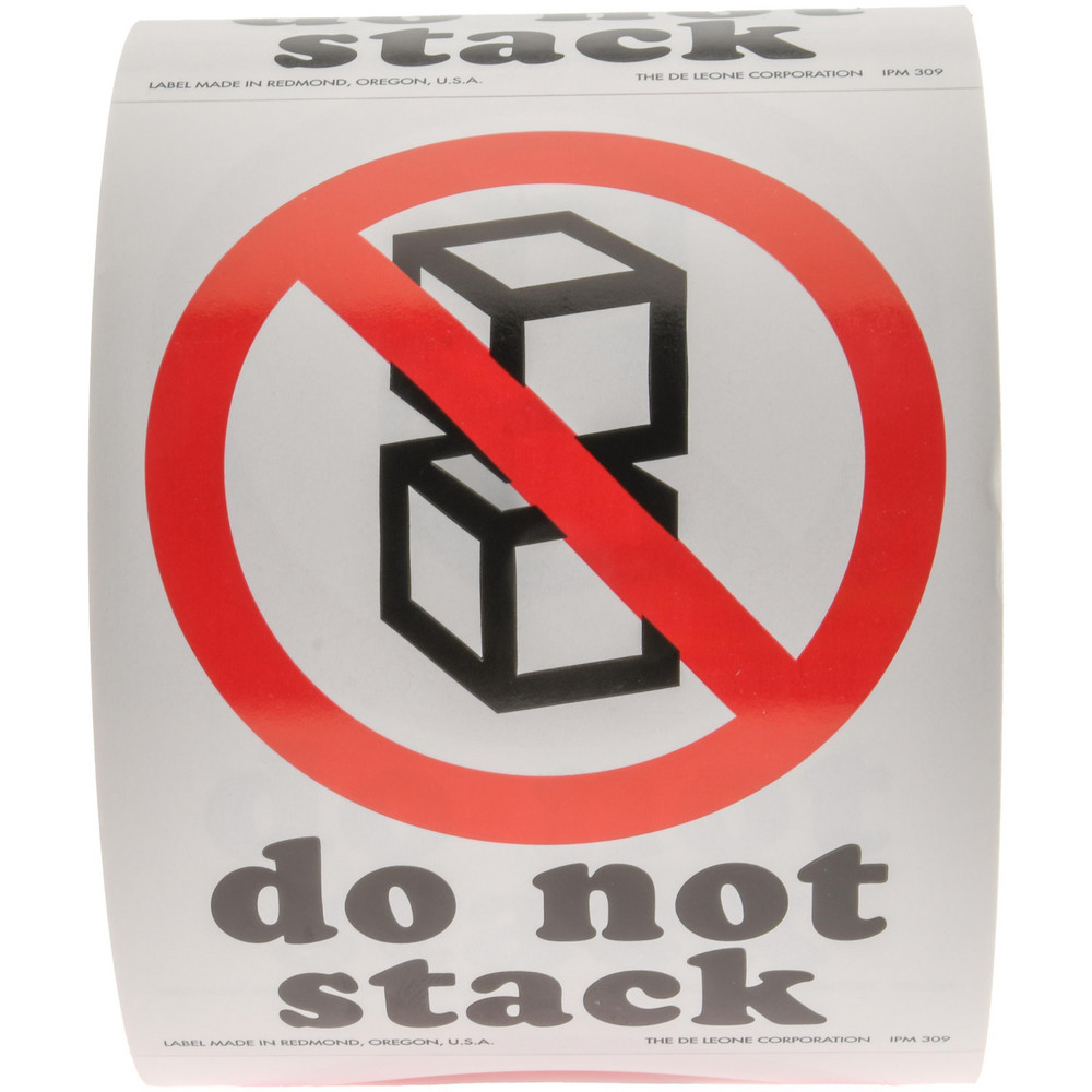 Made in USA - Do Not Stack Shipping Label | MSC Direct