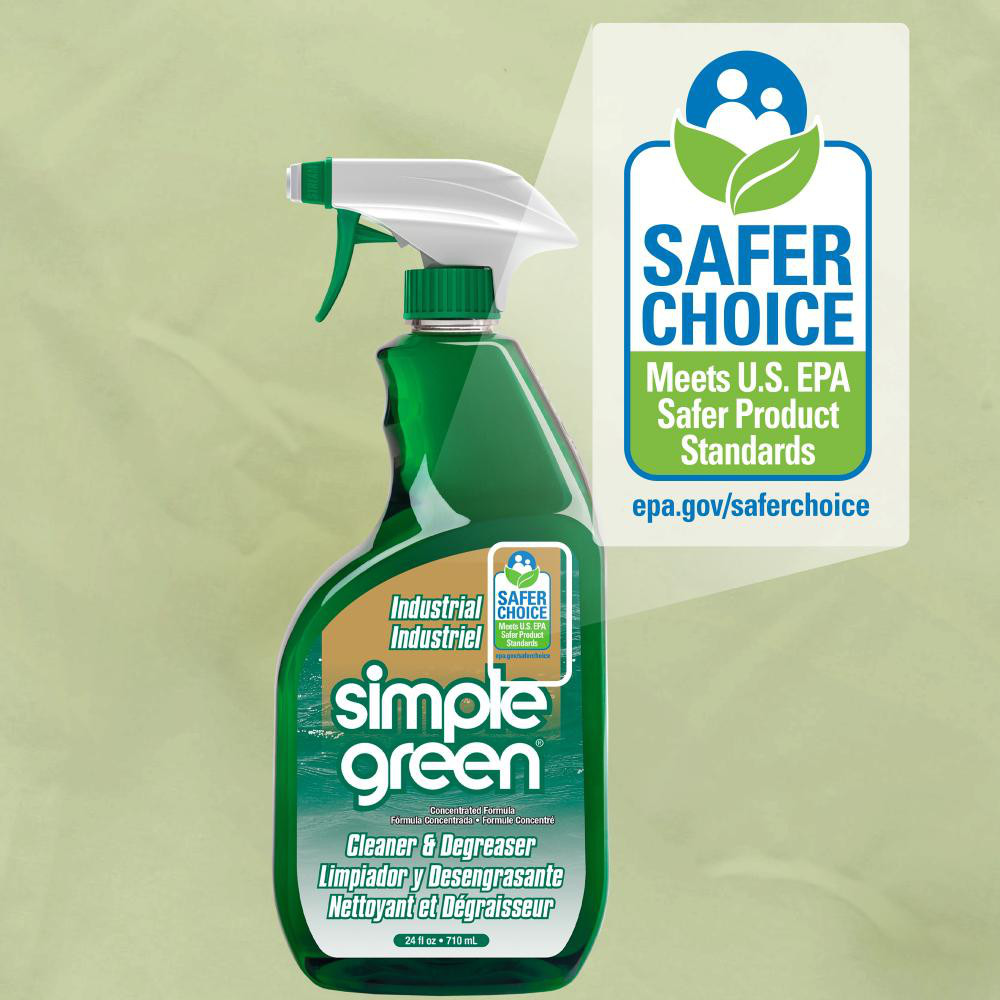 Simple Green® - Industrial Cleaner & Degreaser, 24 oz Spray Bottle ...