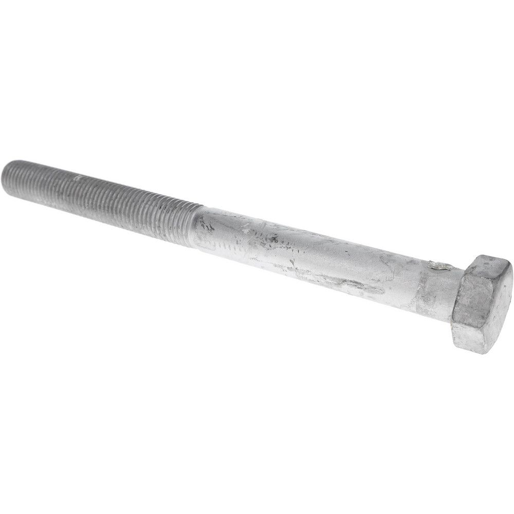 Value Collection - Hex Head Bolt: 1-8, 12" Length Under Head, Steel ...