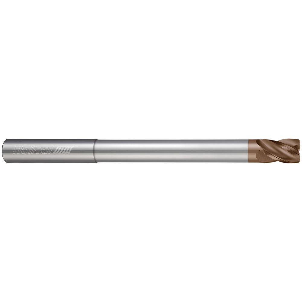 Helical Solutions - Corner Radius End Mill: 1/2" Dia, 1-5/8" LOC, 0.1250" Radius, 6 Flute, Solid ...