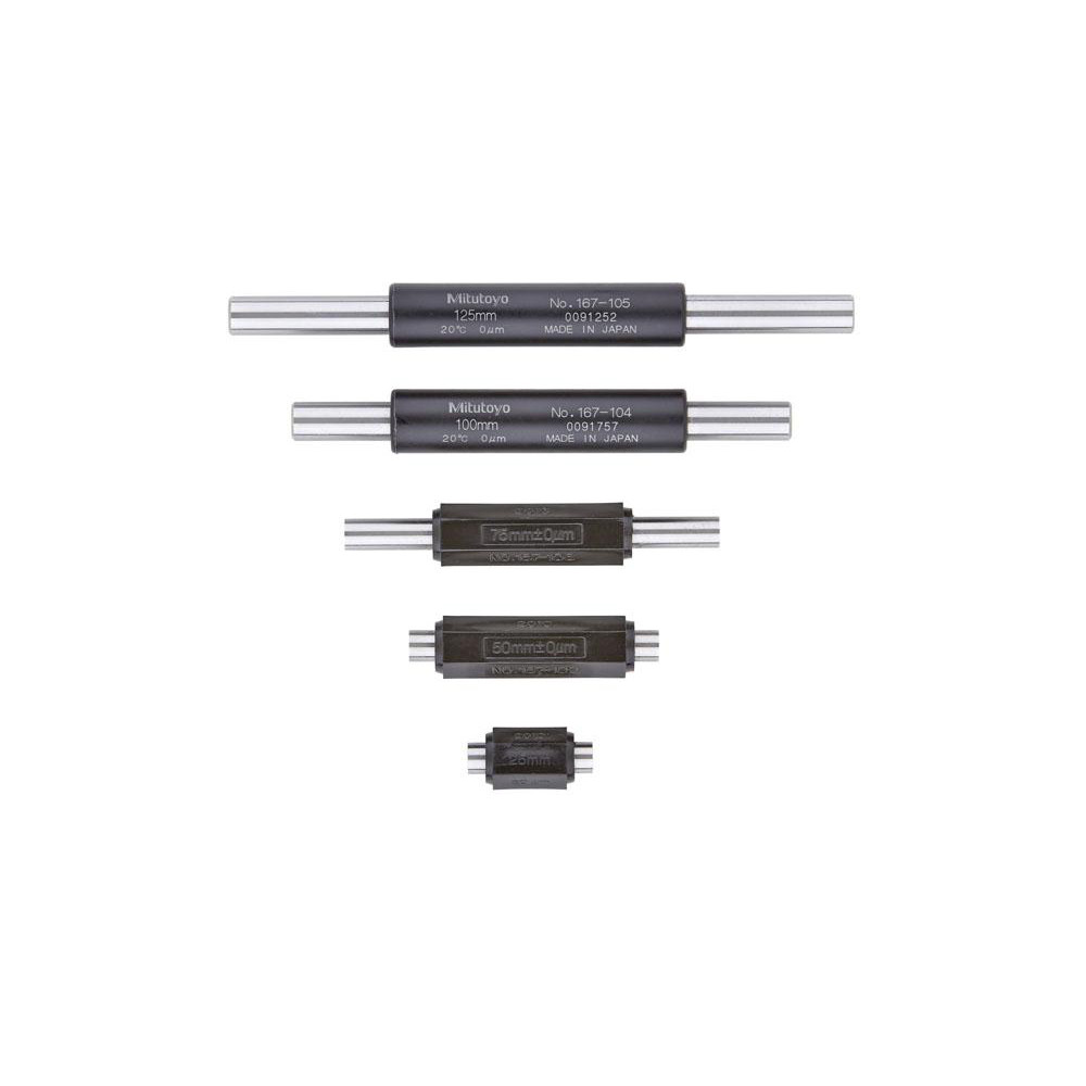 Mitutoyo - 1 to 5 Inch Long, 5 Piece Micrometer Calibration Standard ...