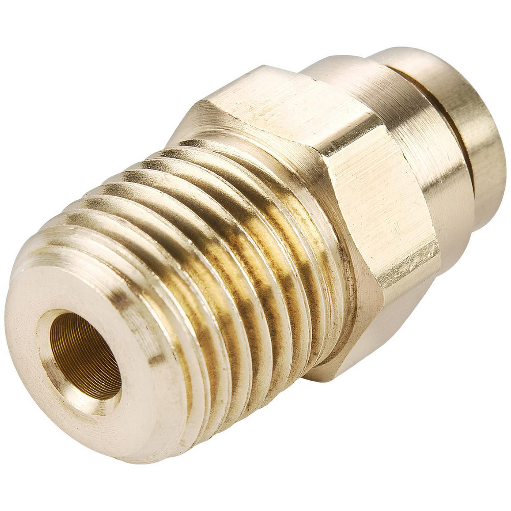 Parker - Push-to-Connect Push-to-Connect x Male NPTF Fitting: Connector, NPTF, 3/8" OD | MSC Direct