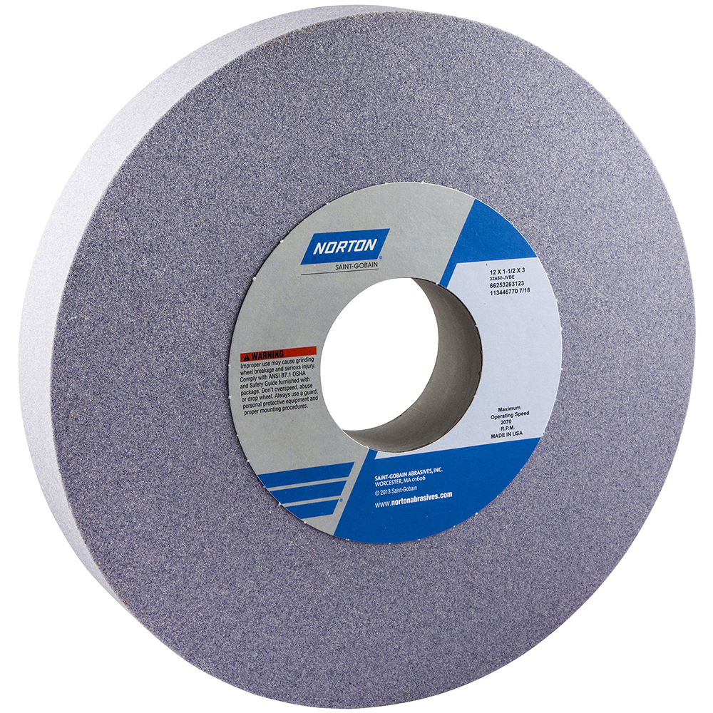 Norton - Surface Grinding Wheel: 12" Dia, 1-1/2" Thick, 3" Arbor, 60 ...