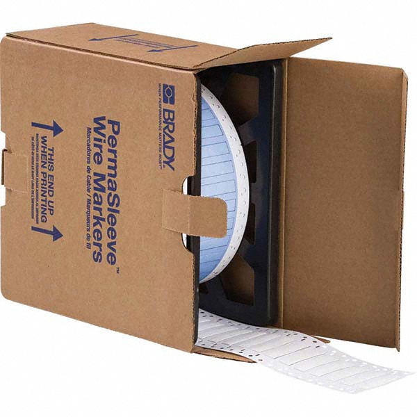 Brady - Label Maker Label: White, Polyolefin, 5,000 per Roll | MSC Direct