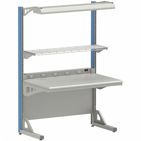 LISTA - Stationary Work Center: 60" Wide, 30" Deep, 84" High | MSC Direct