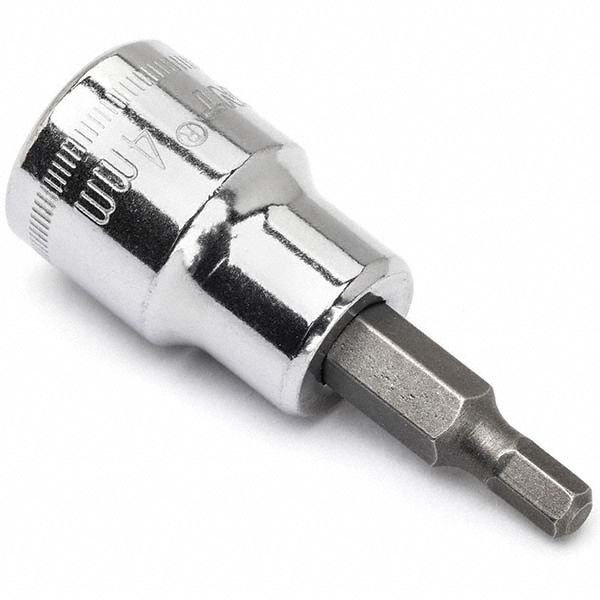 Crescent - Hand Hex Bit Socket: 3/8" Drive, 4 mm Hex | MSC Direct